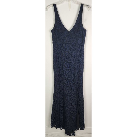 BCBGeneration | Dresses | Bcbg Generation Womens Sz 6 Navy Black Lace ...